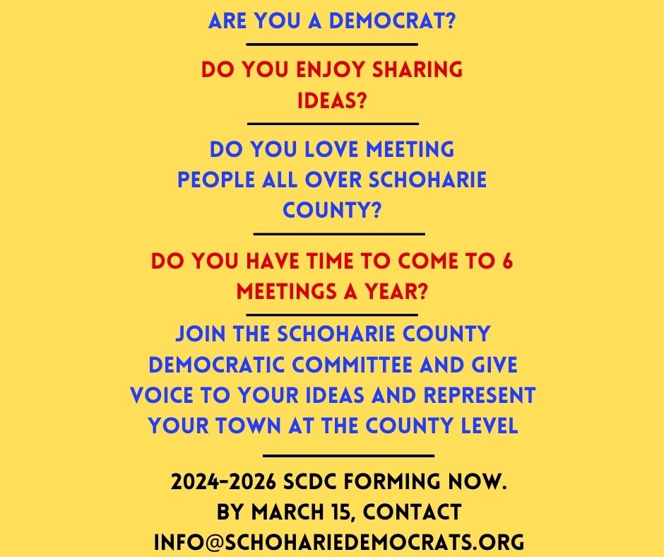 March 2024 Newsletter — Schoharie County Democrats